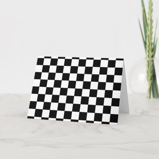 Black And White Checkered Cards | Zazzle UK