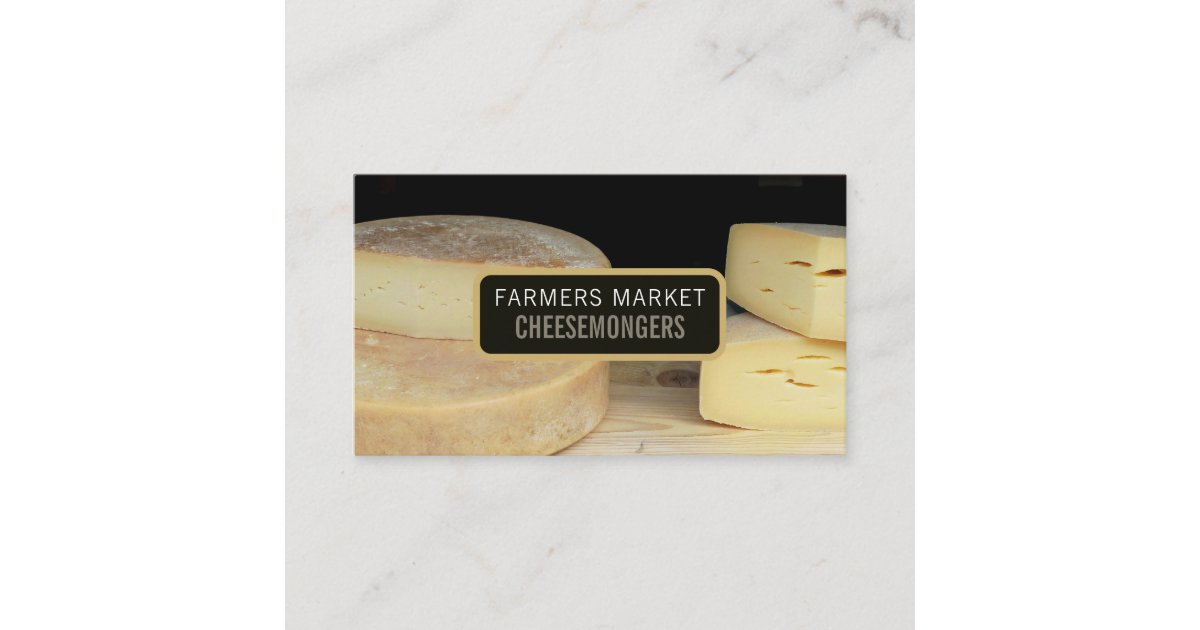 Cheese Display, Cheesemonger Business Card | Zazzle