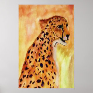 Cheetah Posters & Prints | Zazzle.co.uk