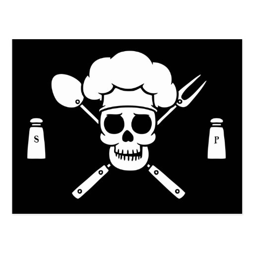Chef Pirate Post Card | Zazzle