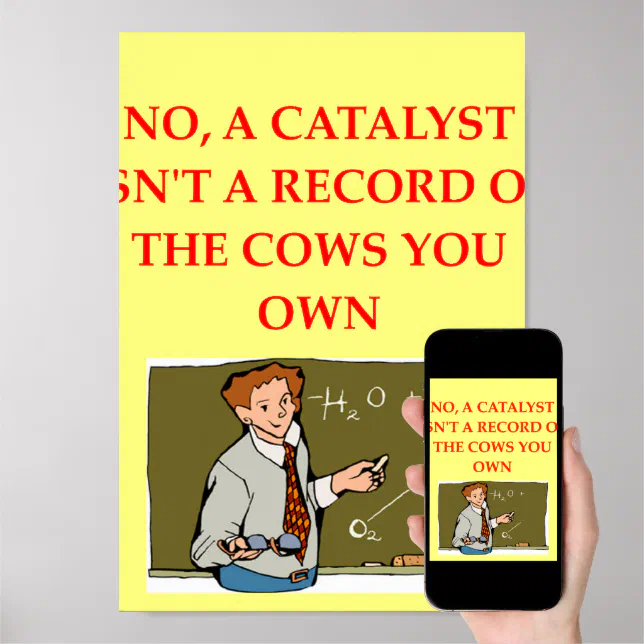 chemistry joke poster | Zazzle