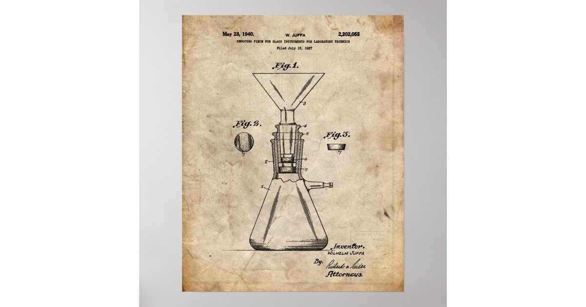 Chemistry Patent Poster | Zazzle