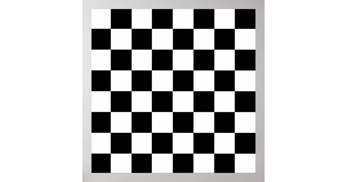 Chequered Flag Poster | Zazzle