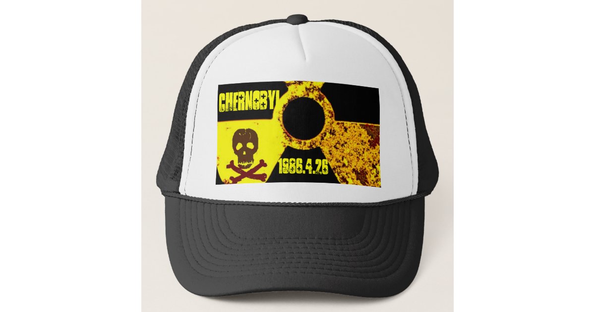 Chernobyl memorial anti nuclear trucker hat | Zazzle