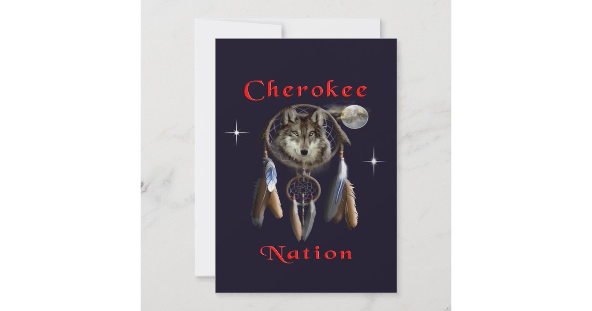 Cherokee nation thank you card | Zazzle