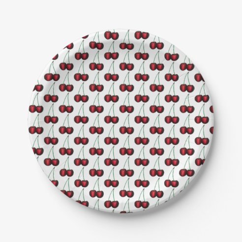 Cherry Plates | Zazzle UK