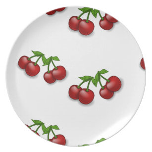 Cherry Kitchen Plates | Zazzle UK
