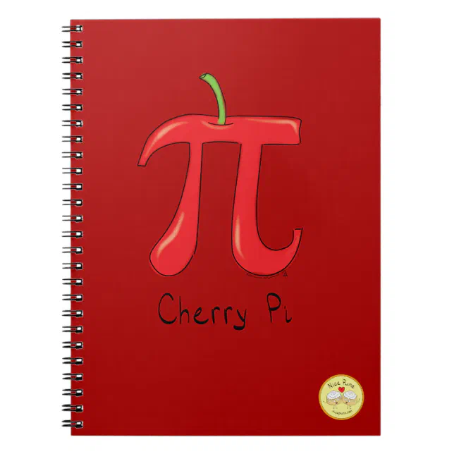 Cherry Pi Cute Math Pi Day Notebook | Zazzle