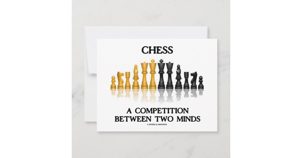 Chess A Competition Between Two Minds (Birthday) Invitation | Zazzle