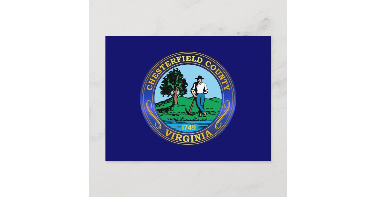 Chesterfield County seal Postcard | Zazzle