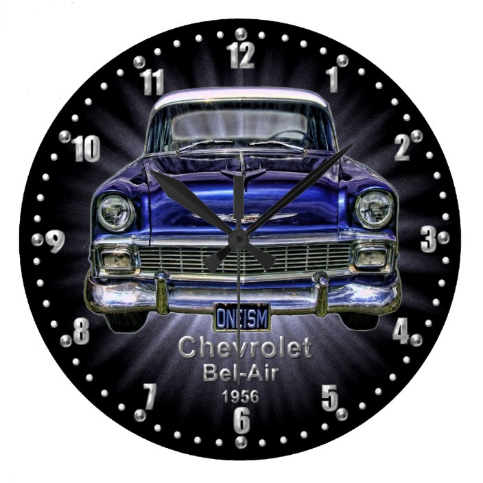 Chevrolet Bel-Air 1956 Quartz Wall Clock | Zazzle.co.uk