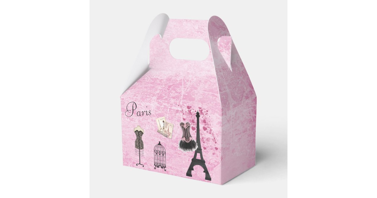 Chic Paris Fashion Eiffel Tower Favour Box | Zazzle