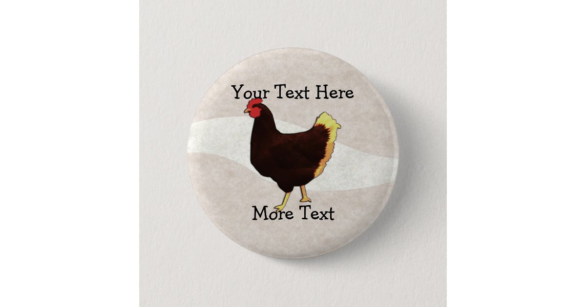 Chicken Button | Zazzle