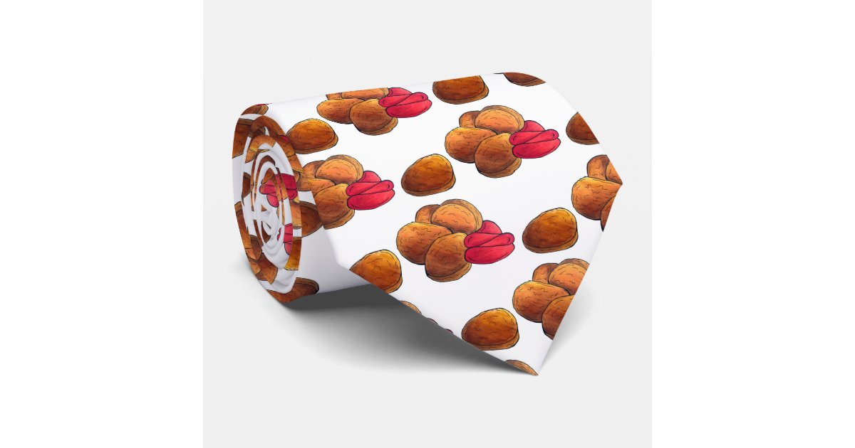 Chicken Nuggets with Ketchup Junk Food Foodie Tie | Zazzle