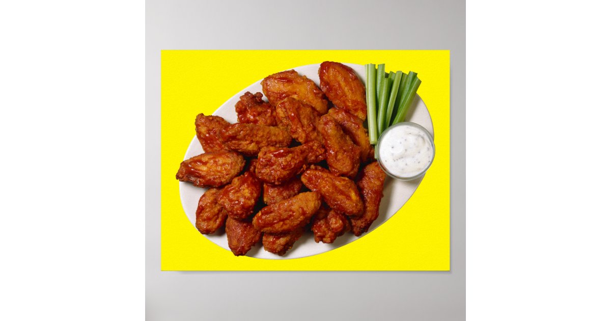 Chicken Wings Poster | Zazzle