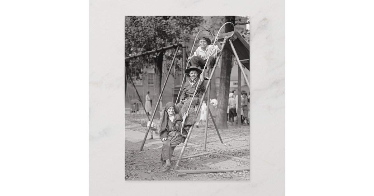 Children in Costume, 1922 Postcard | Zazzle