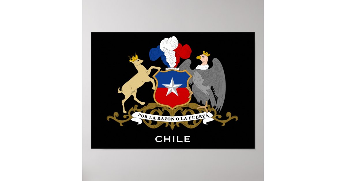Chile* Coat of Arms Poster | Zazzle
