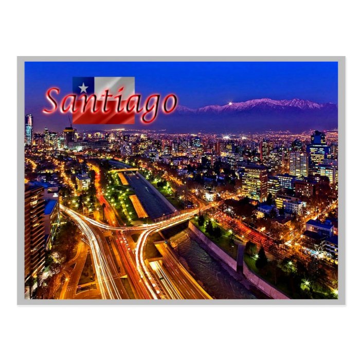 Chile - Santiago - Postcard | Zazzle.co.uk