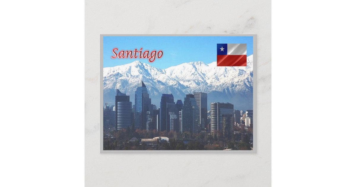 Chile - Santiago - Postcard | Zazzle