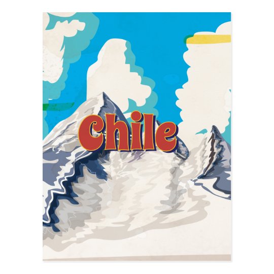 Chile Vintage Travel Poster Postcard | Zazzle.co.uk