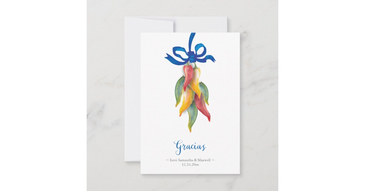 Chilli Pepper Wedding Thank You Card | Zazzle