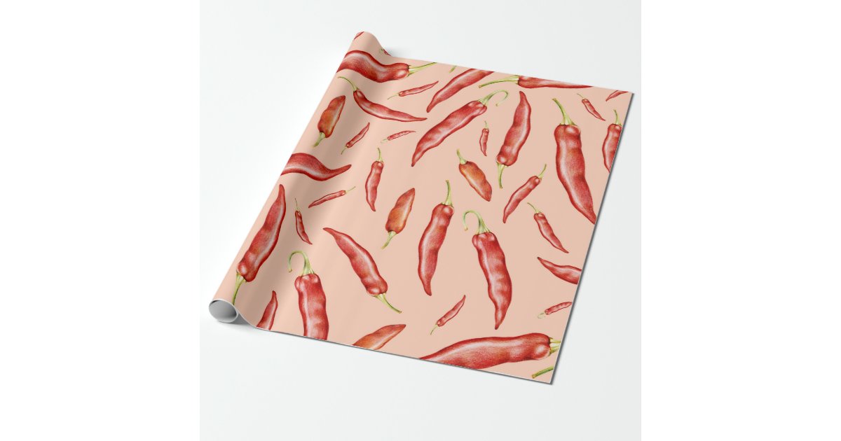 Chilli Peppers Wrapping Paper | Zazzle