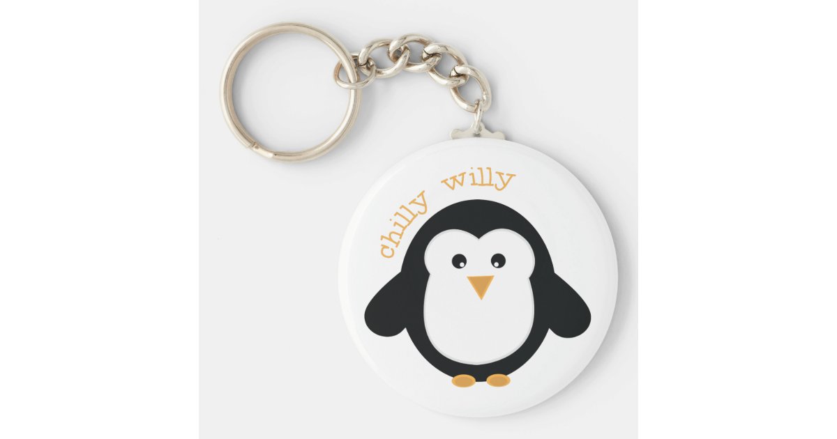 Chilly Willy Key Ring | Zazzle