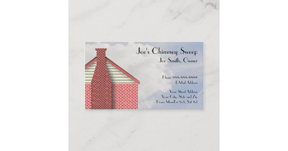 Chimney Sweep Business Card | Zazzle