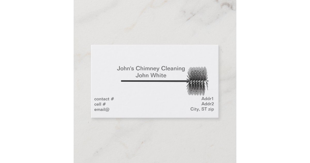 Chimney sweep business card | Zazzle