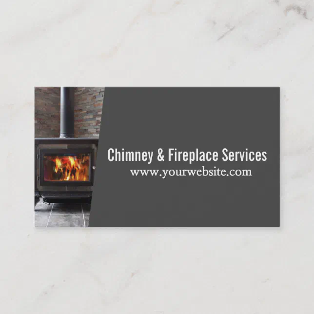Chimney Sweep Fireplace Cleaning & Repairs Business Card | Zazzle
