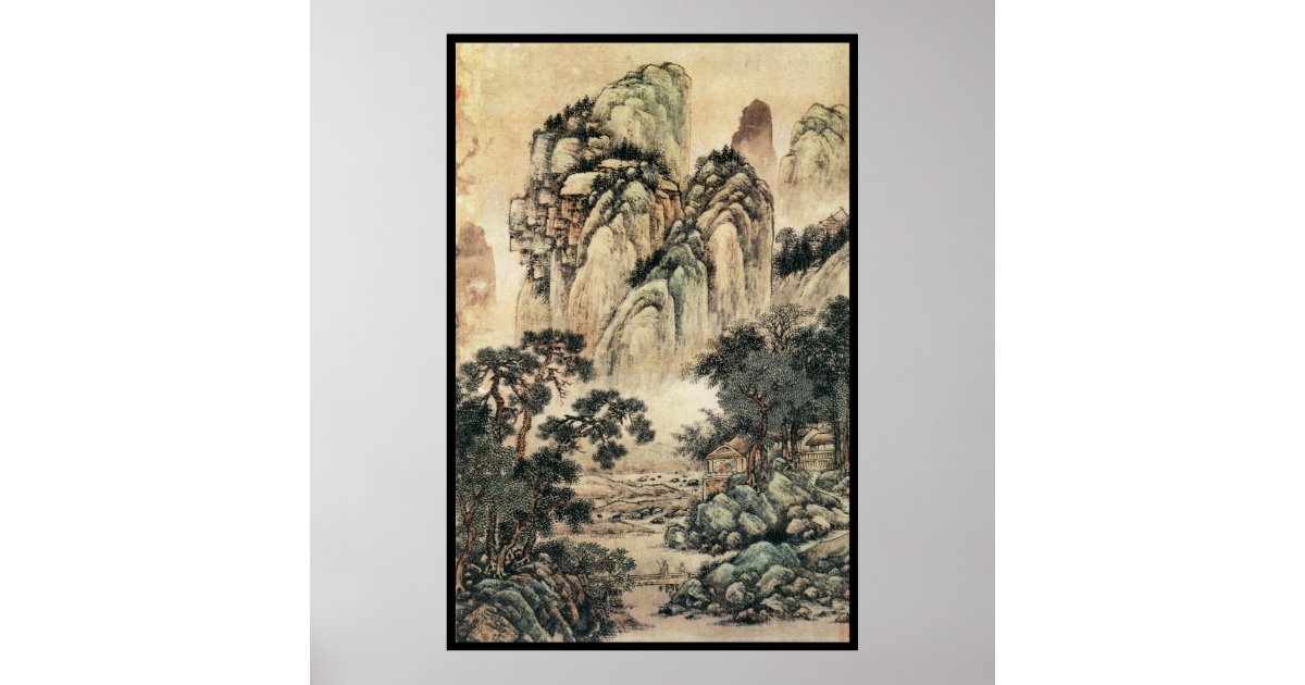 Chinese Landscape (VI) Poster | Zazzle