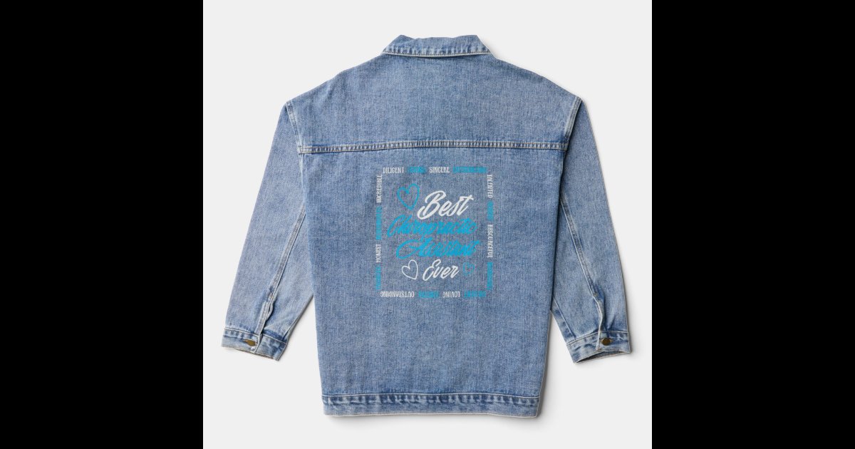 Chiropractic - best chiropractic assistant ever Pr Denim Jacket | Zazzle