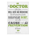Chiropractic poster - Edison Doctor of the Future | Zazzle