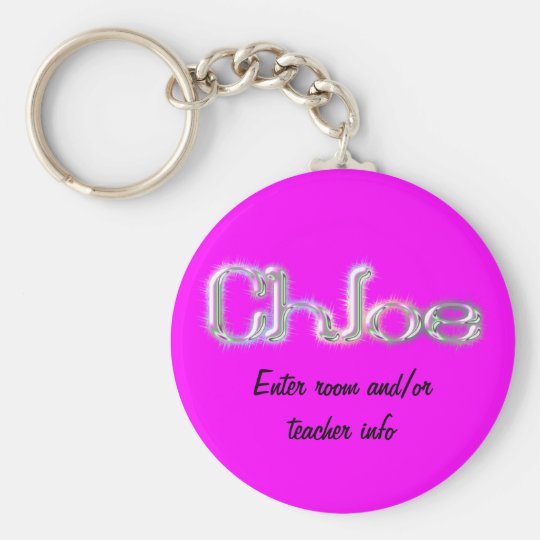 Chloe Name Tag Key Chain | Zazzle.co.uk