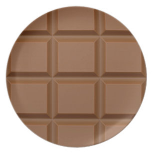 Chocolate Brown Plates | Zazzle.co.uk