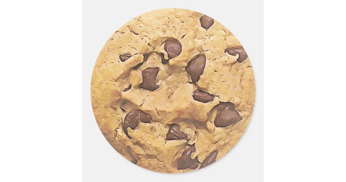 Chocolate Chip Cookie Stickers | Zazzle