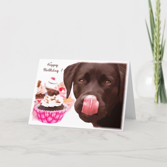 Chocolate Labrador Cards | Zazzle UK