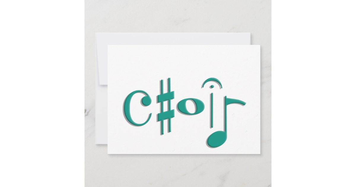 choir invitation | Zazzle