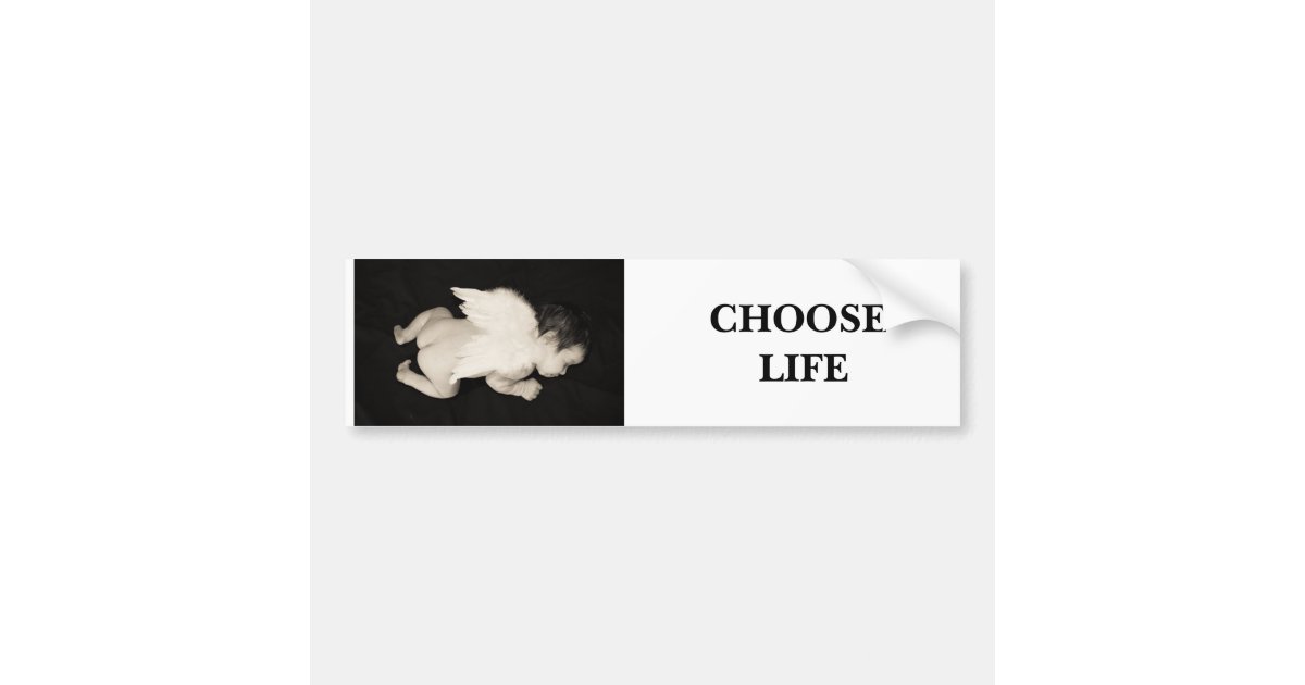 CHOOSE LIFE Bumper Sticker | Zazzle