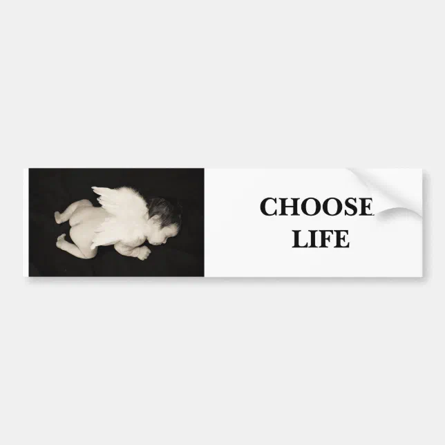CHOOSE LIFE Bumper Sticker | Zazzle