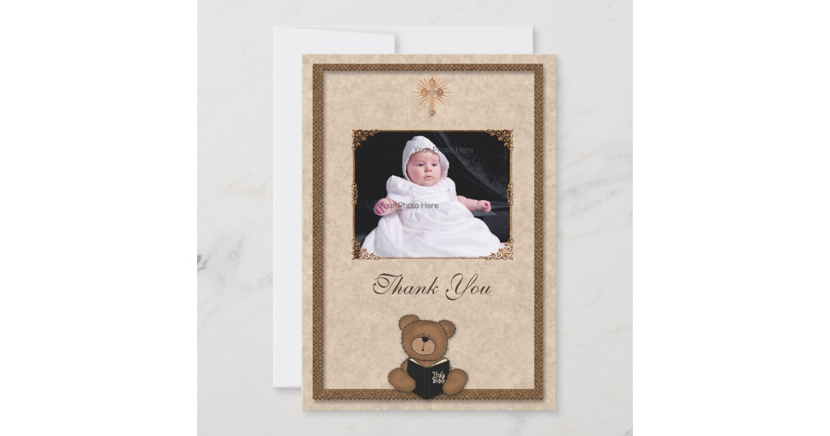 Christian Bear Photo Card | Zazzle