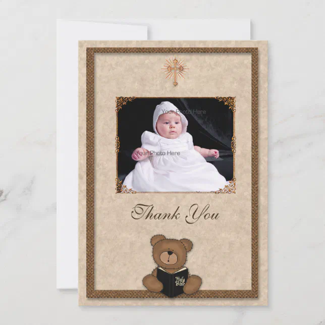Christian Bear Photo Card | Zazzle