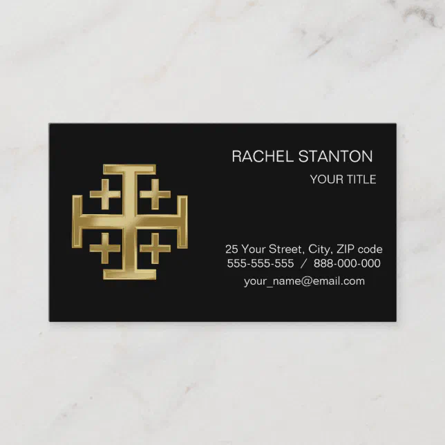 Christian cross business card | Zazzle