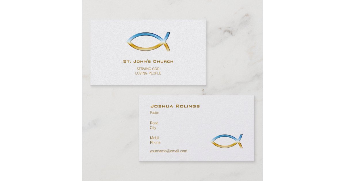 Christian | Pastor | Priest Business Card | Zazzle