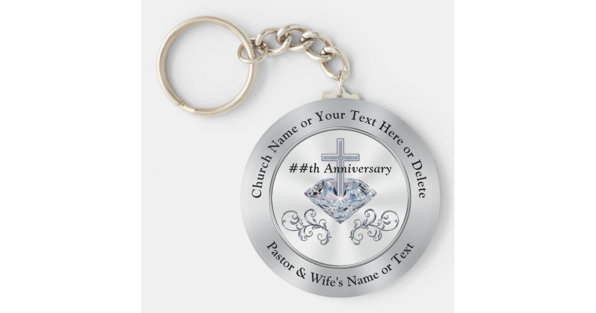 Christian Souvenir Ideas for Church Anniversary Key Ring | Zazzle.co.uk