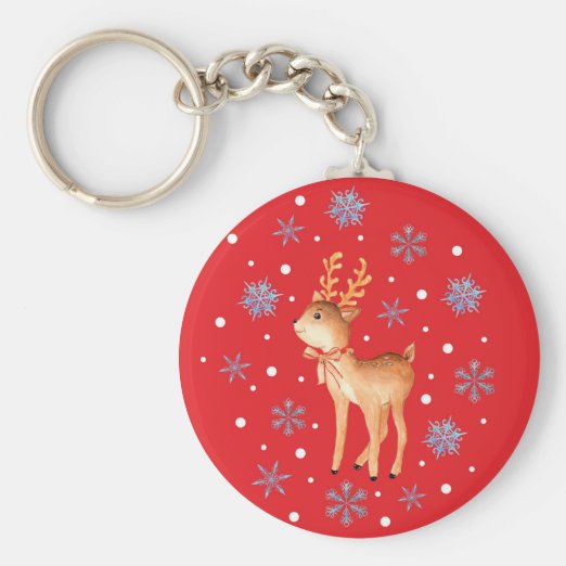 Reindeer Key Rings & Keychains | Zazzle UK