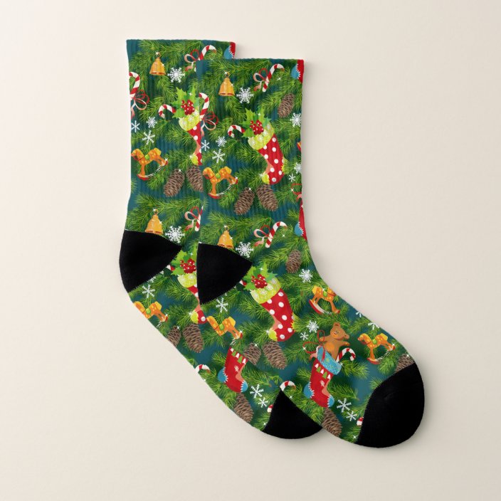 Christmas Decorations Socks | Zazzle.co.uk