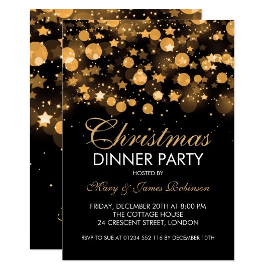 Sparkling Stars Invitation | Zazzle.co.uk