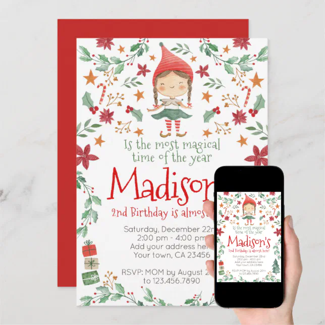 Christmas Elf Invitation | Zazzle