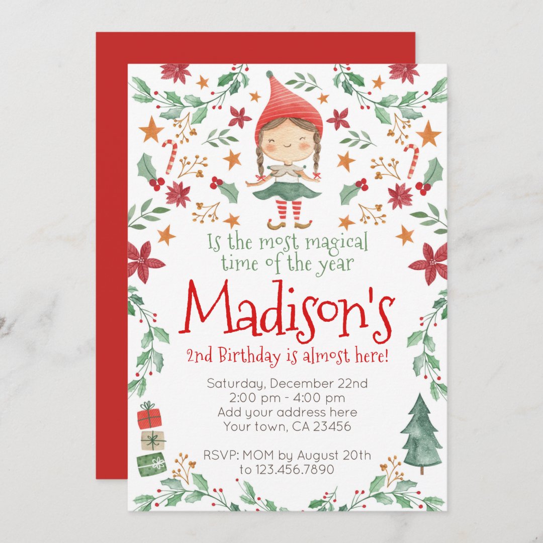 Christmas Elf Invitation | Zazzle